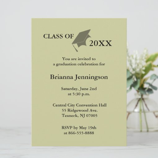 Create Your Own Graduation Invitation 4 | Zazzle