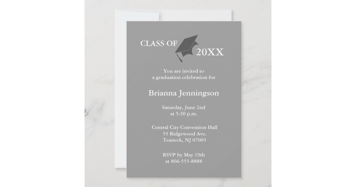 Create Your Own Graduation Invitation 5 | Zazzle