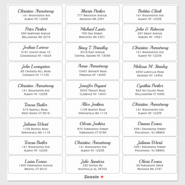 Create your own Guest Name and Address Sticker | Zazzle