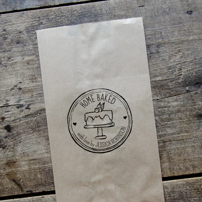 Create Your Own Hand-Draw Home Baked Cakes Rubber Stamp | Zazzle