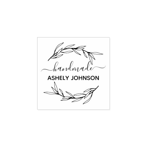 Create Your Own Handmade Name Rubber Stamp | Zazzle