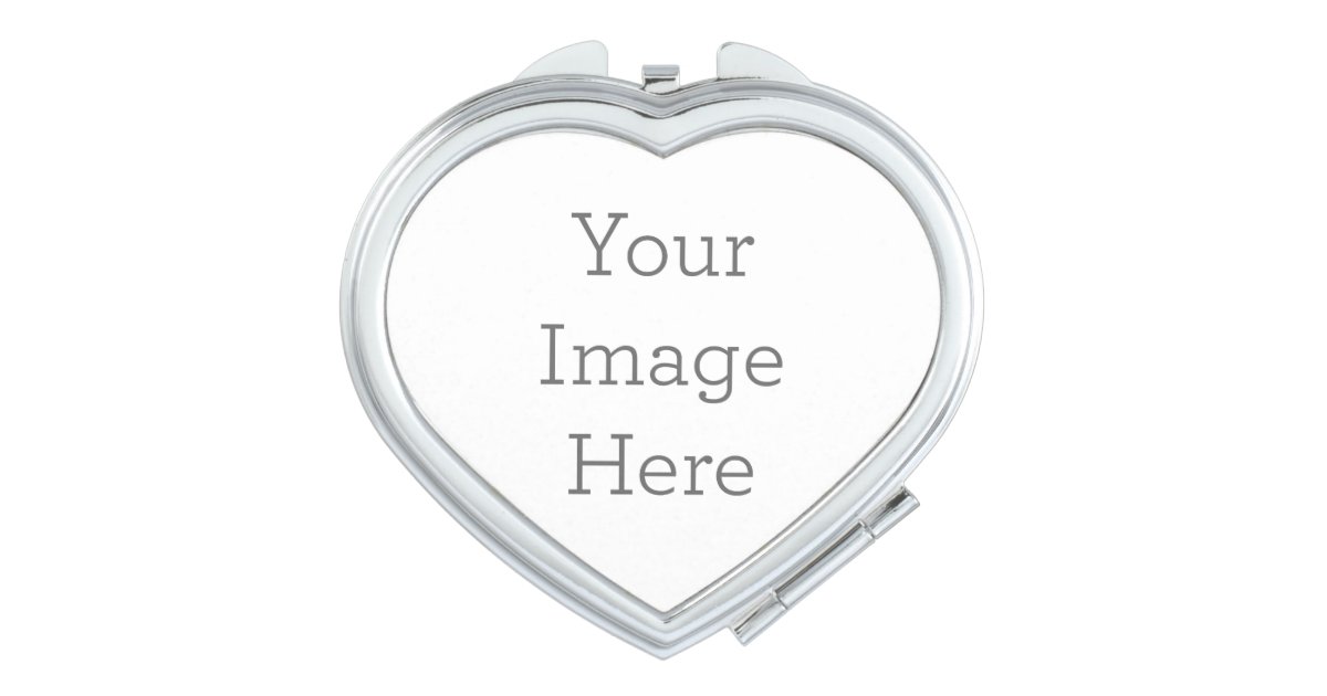 Create Your Own Heart Compact Mirror | Zazzle