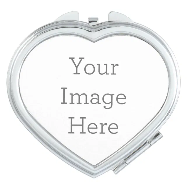 Create Your Own Heart Compact Mirror | Zazzle