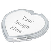 Create Your Own Heart Compact Mirror | Zazzle