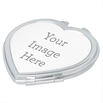 Create Your Own Heart Compact Mirror | Zazzle