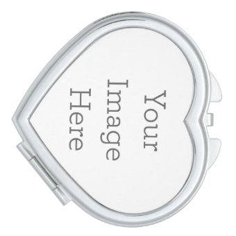 Create Your Own Heart Compact Mirror | Zazzle
