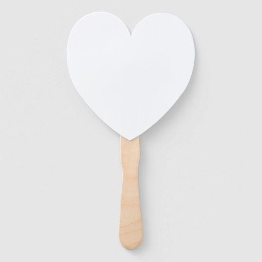 Create Your Own Heart Hand Fans | Zazzle