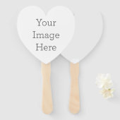 Create Your Own Heart Hand Fans | Zazzle
