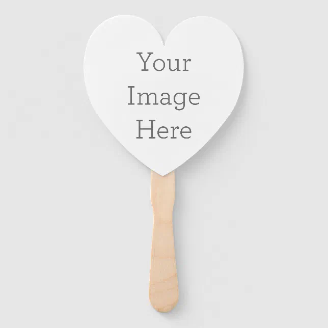 Create Your Own Heart Hand Fans | Zazzle