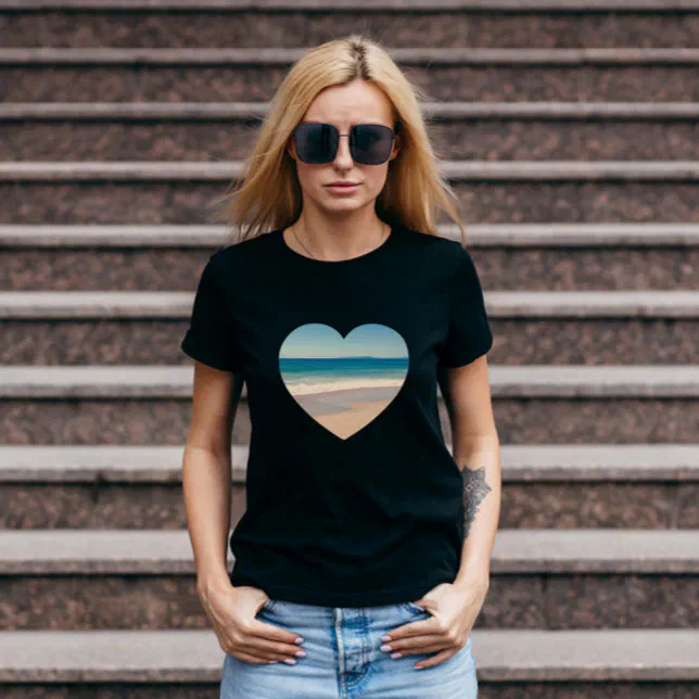Create Your Own Heart Shaped Photo T-Shirt | Zazzle