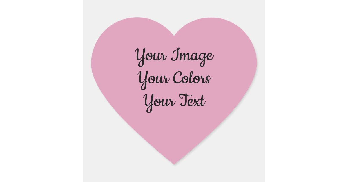 Create Your Own Heart Sticker | Zazzle