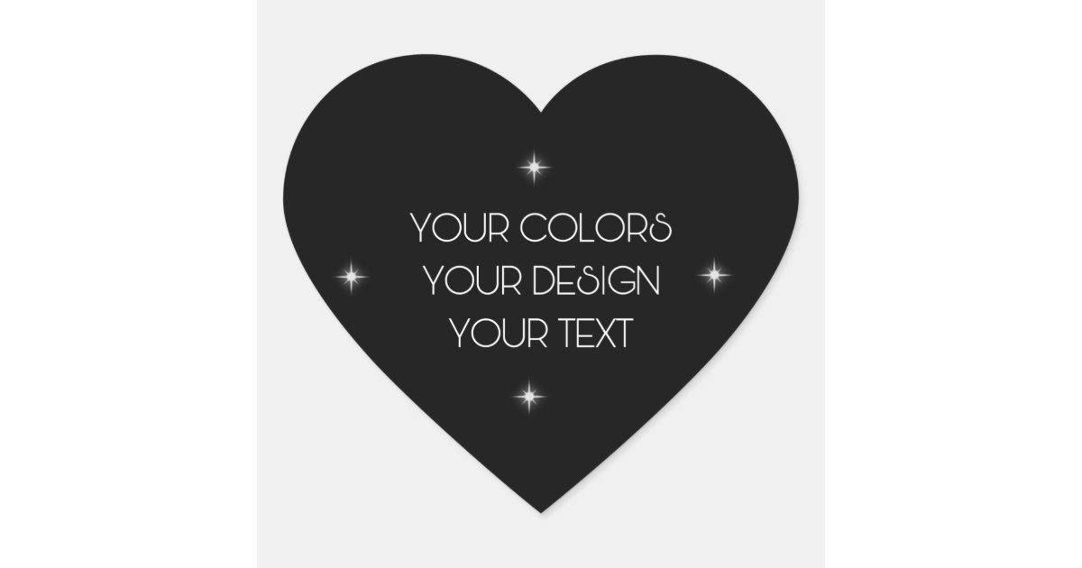 Create Your Own Heart Sticker | Zazzle