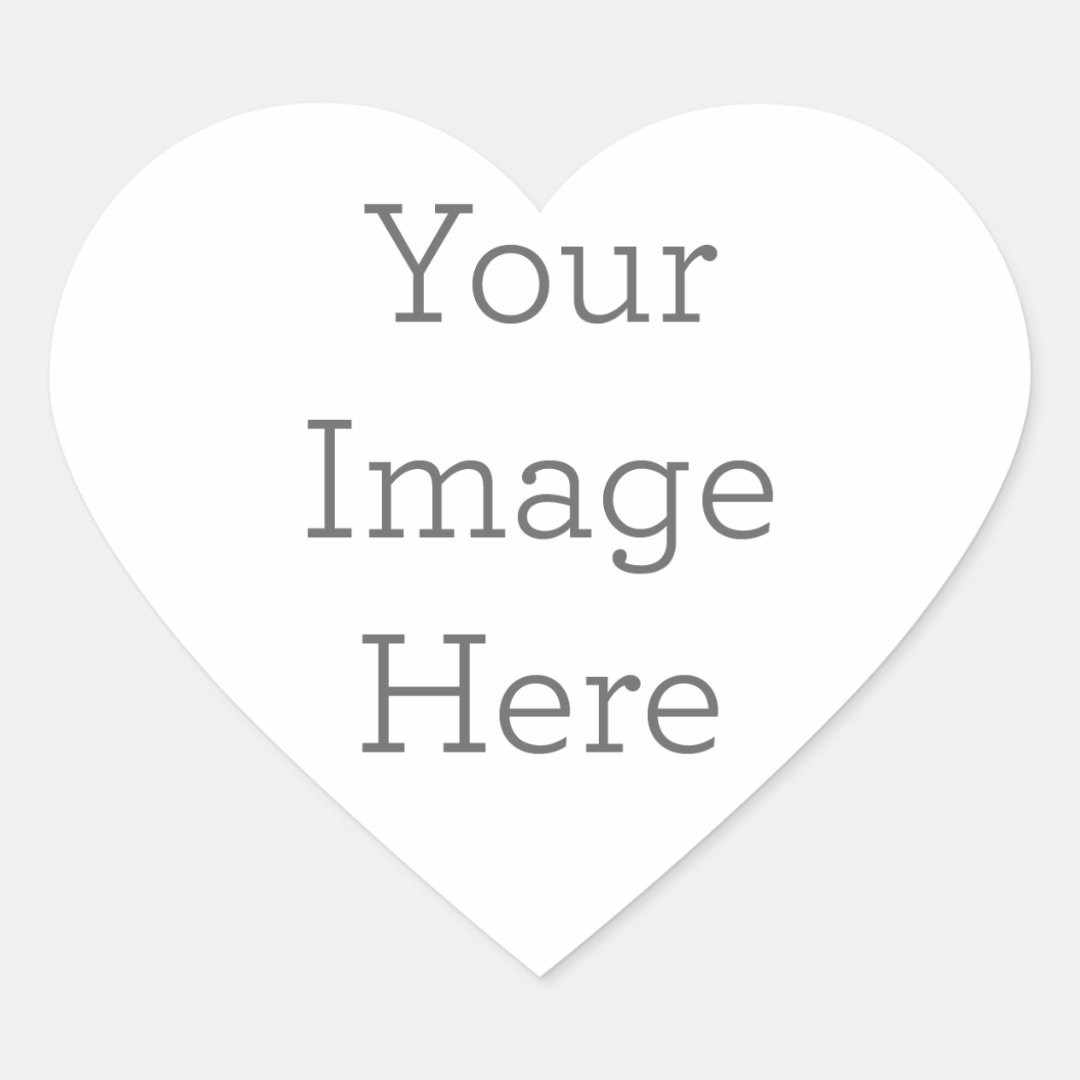 Create Your Own Heart Sticker | Zazzle