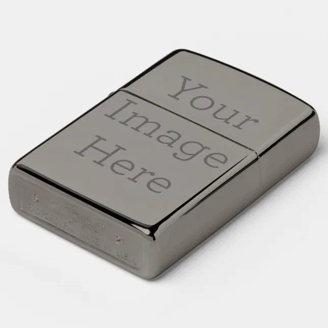 Create Your Own High Polish Black Ice Zippo® Zippo Lighter | Zazzle