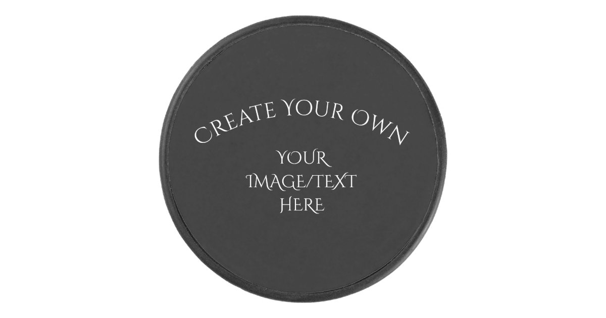 Create Your Own Hockey Puck | Zazzle