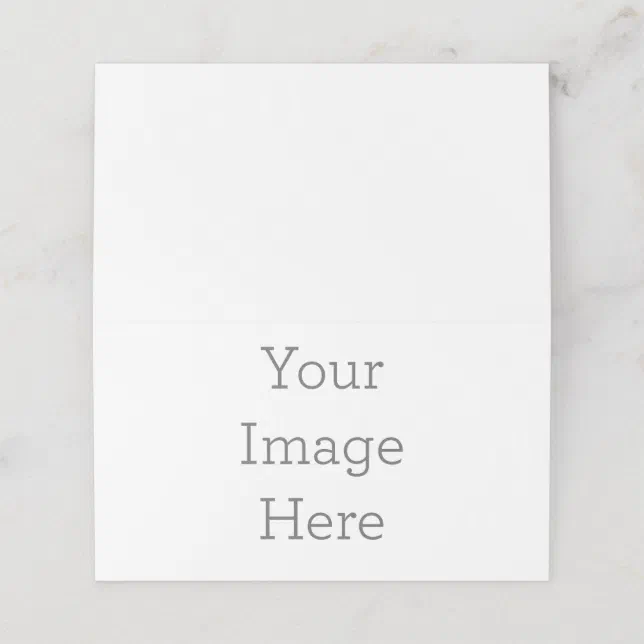 Create Your Own Horizontal Folded Place Card | Zazzle
