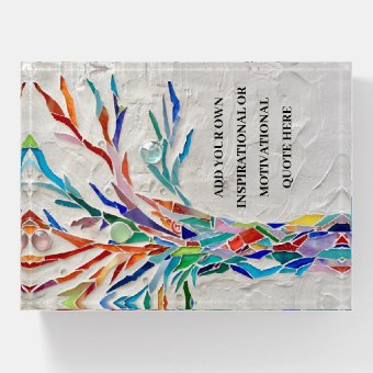 Create Your Own Inspirational/Motivational Quote Paperweight | Zazzle