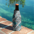 Create Your Own Instagram Collage Custom Monogram Bottle Cooler | Zazzle
