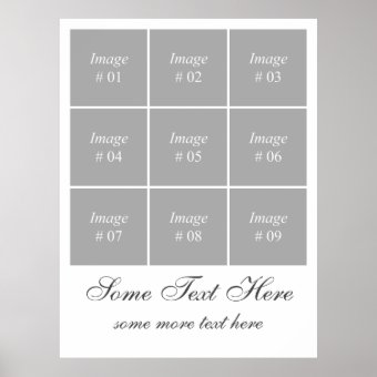 Create your own Instagram photo collection Poster | Zazzle
