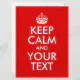 Create Your Own Keep Calm and Your Text Invitation | Zazzle