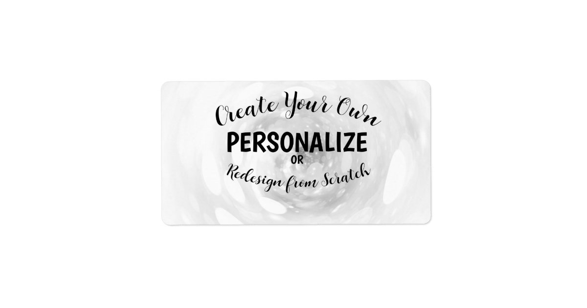 Create Your Own Label | Zazzle