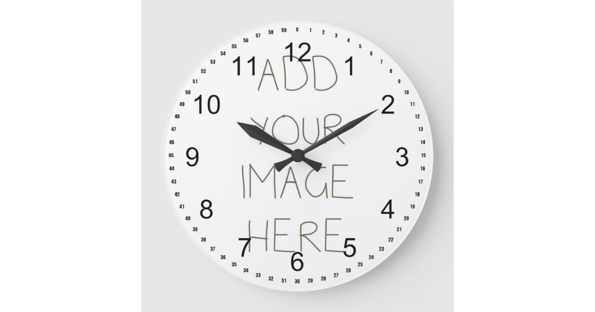 Create Your Own Large Clock | Zazzle Create Your Own Large Clock | Zazzle