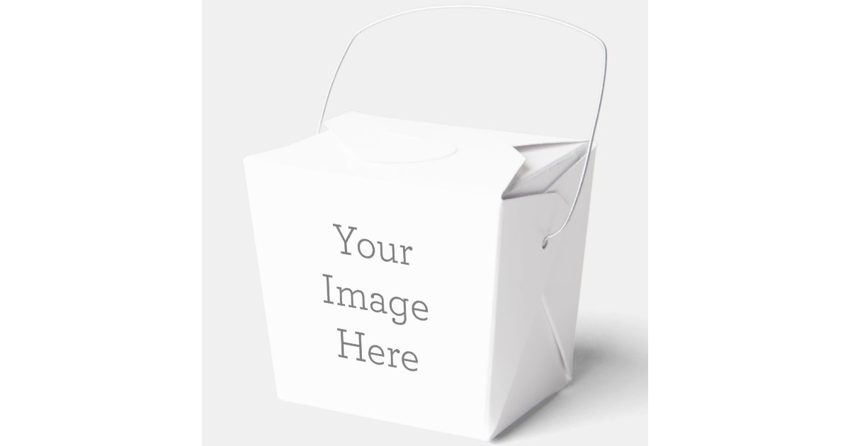 Create Your Own Large Take Out Favor Box | Zazzle