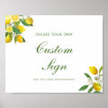 Create Your Own Lemon Themed Tabletop Sign | Zazzle
