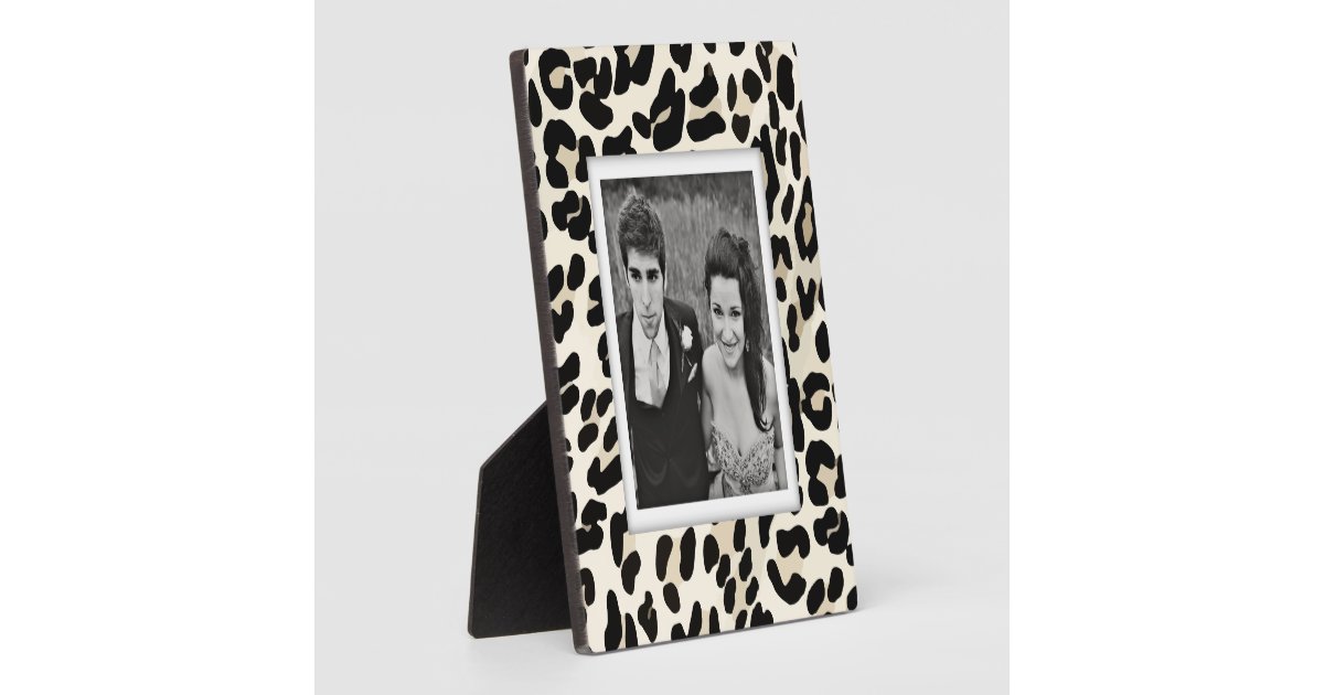 Create-Your-Own Leopard Print Photo Frame Plaque | Zazzle.com