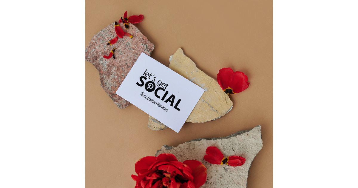 Create your own Let´s get social on Pinterest Rubber Stamp | Zazzle