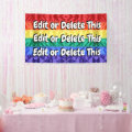 Create Your Own LGBTQ Gay Pride Party Custom Text Banner | Zazzle