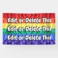Create Your Own LGBTQ Gay Pride Party Custom Text Banner | Zazzle