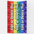 Create Your Own LGBTQ Gay Pride Party Custom Text Banner | Zazzle