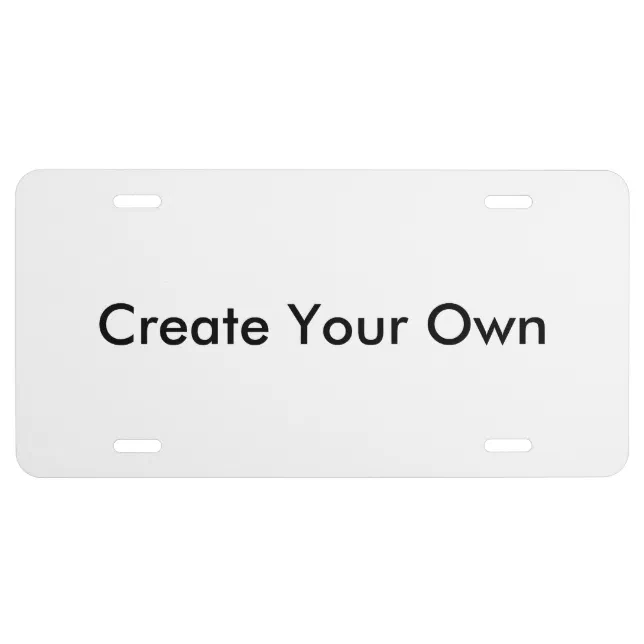 Create Your Own License Plate | Zazzle
