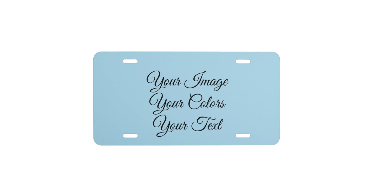 Create Your Own License Plate | Zazzle