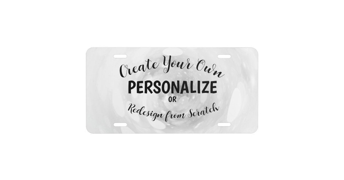 Create Your Own License Plate | Zazzle