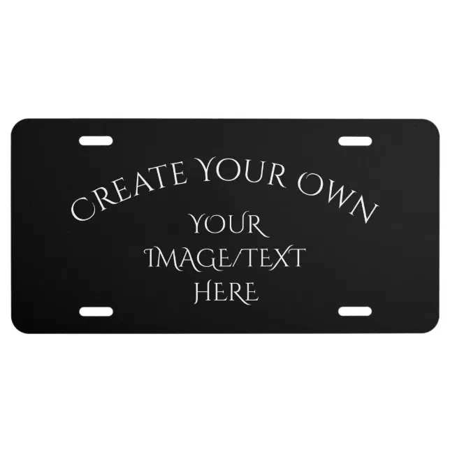 Create Your Own License Plate | Zazzle