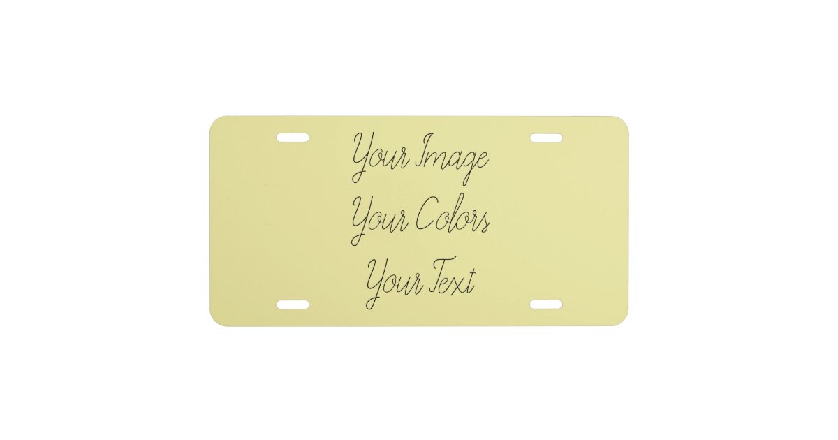 Create Your Own License Plate | Zazzle