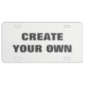 Create Your Own License Plate | Zazzle