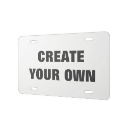 Create Your Own License Plate | Zazzle