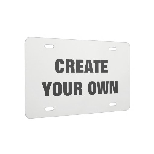 Create Your Own License Plate | Zazzle