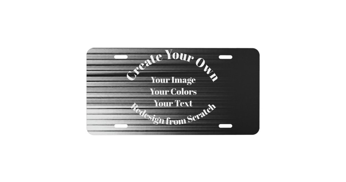 Create Your Own License Plate | Zazzle
