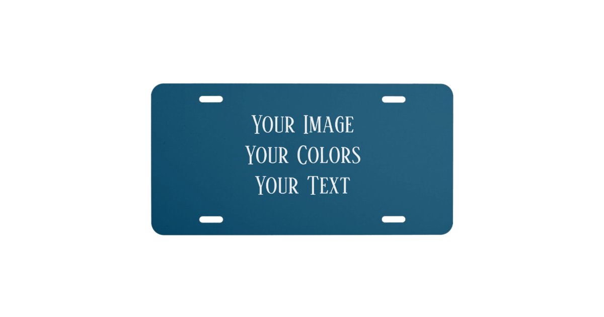 Create Your Own License Plate | Zazzle