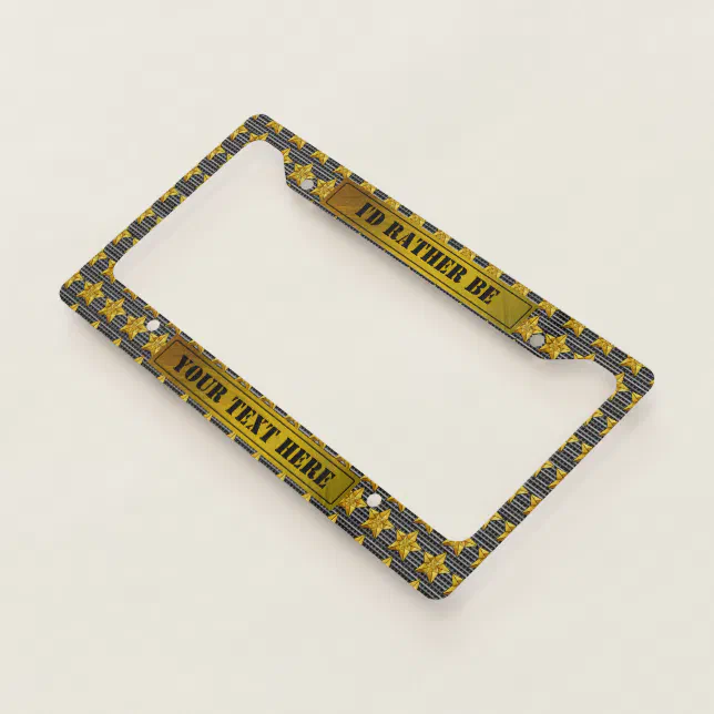Create your own license plate frame | Zazzle