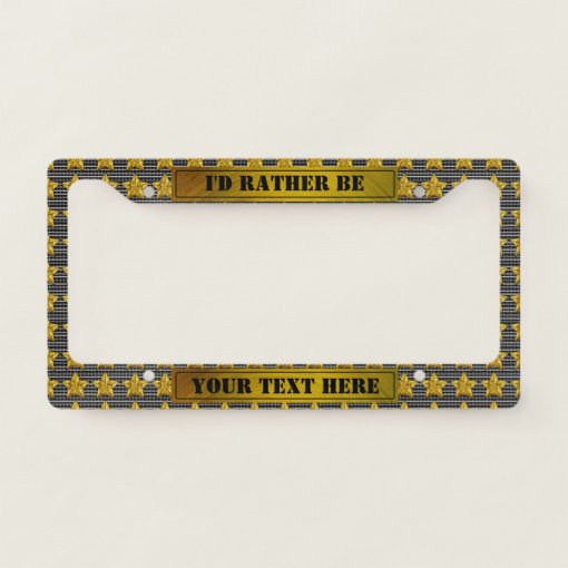 Create your own license plate frame | Zazzle