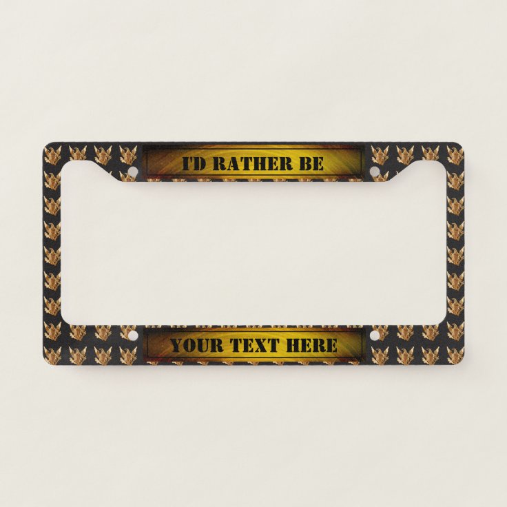 Create your own license plate frame | Zazzle