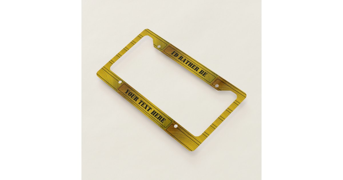 Create your own license plate frame | Zazzle
