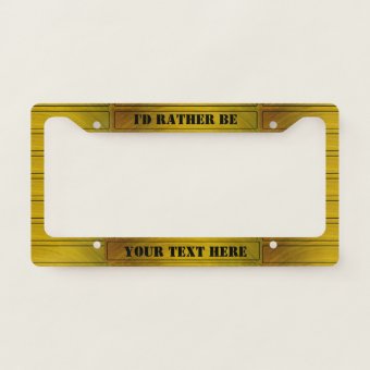 Create your own license plate frame | Zazzle