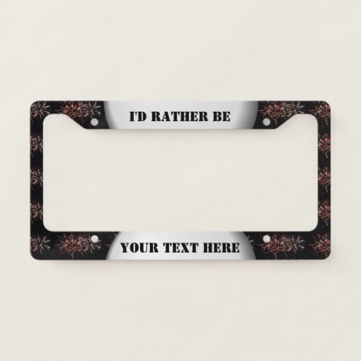 Create your own license plate frame | Zazzle