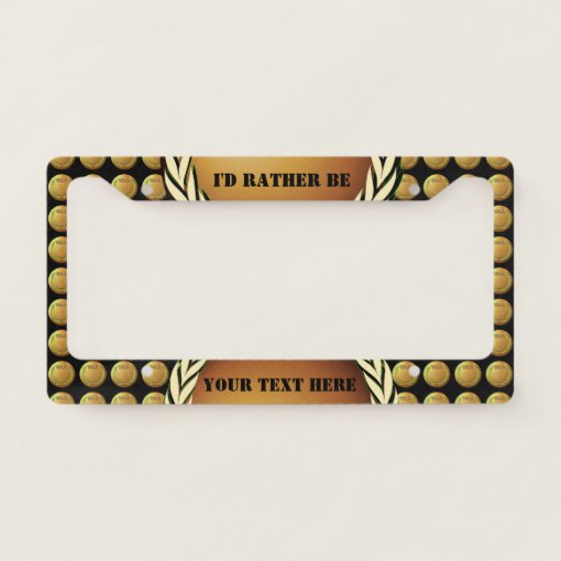 Create your own license plate frame | Zazzle